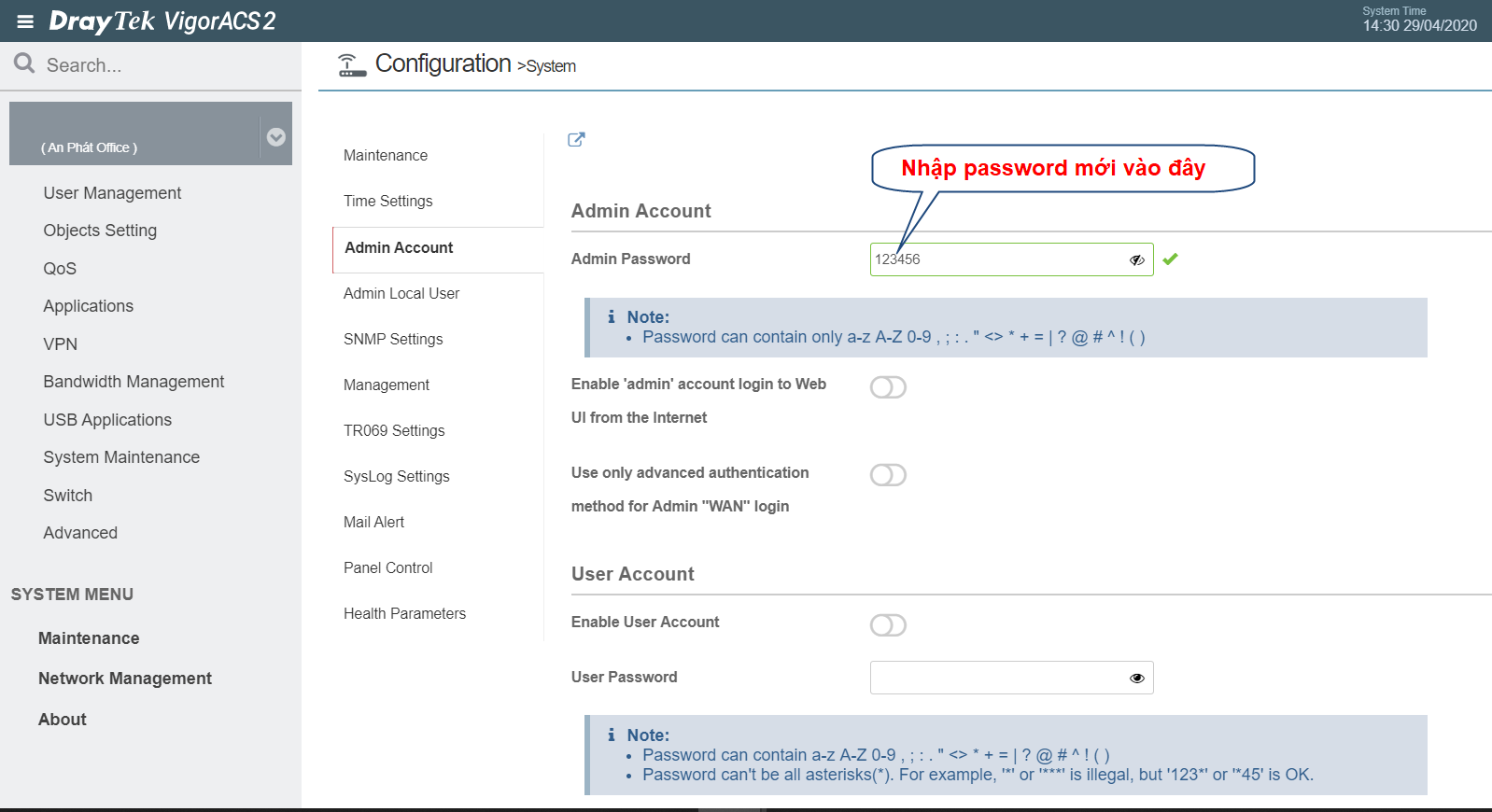 DrayTek Cloud - Hướng dẫn khôi phục password của thiết bị DrayTek Router | Cấu hình Router qua ...